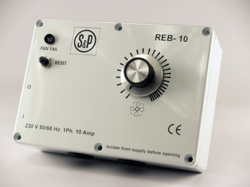 REB10 fan speed controller by S&P UK Ventilation also known as Soler ...