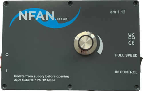 EM1.12 Fan Speed Controller / NFAN Supply & Stock Extractor Fans & Ventilation Solutions for ...